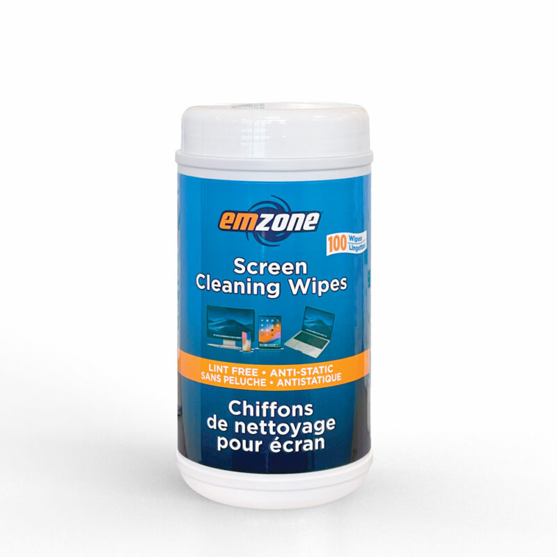 Screen Cleaning Wipes Tub - 47090 - Emzone
